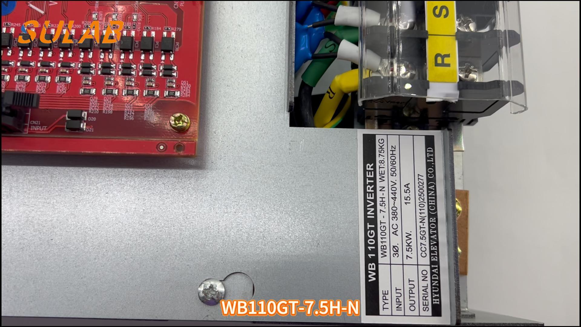 Hyundai WB110GT-7.5H-N Elevator Inverter Drive | 7.5kW VFD Controller ...