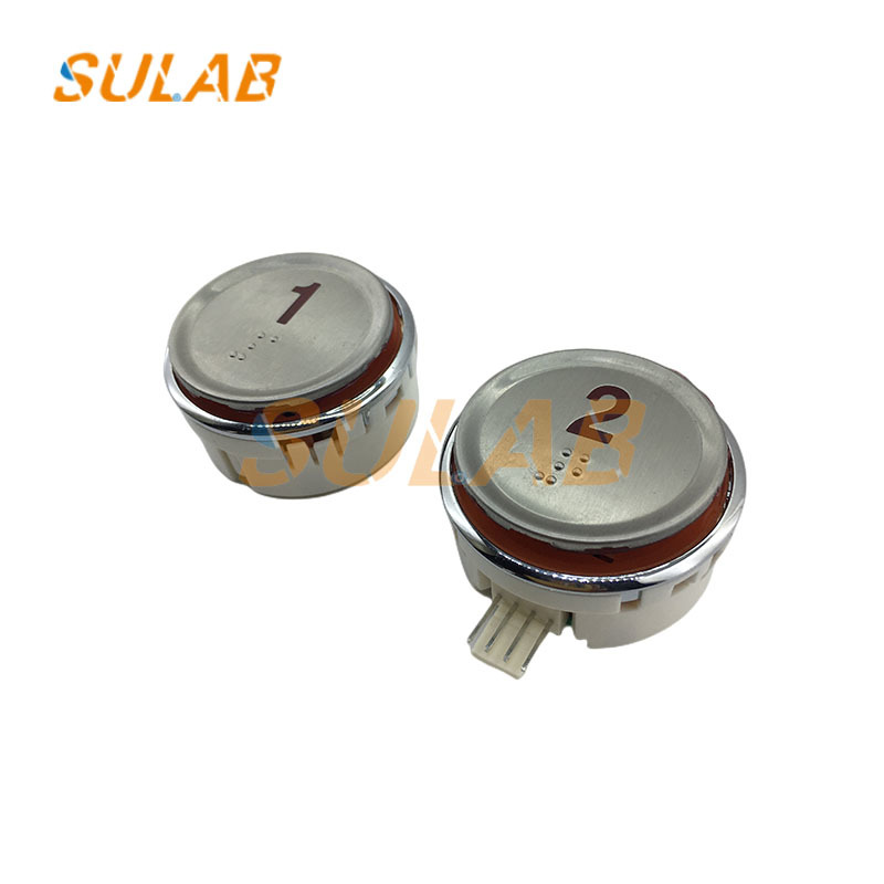 LG Sigma Elevator Button Large Round Stainless Steel Panel with LED ...